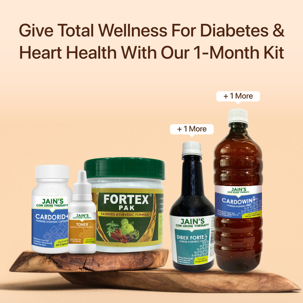Diabetes And Heart Support Kit – Jain's Cow Urine Therapy